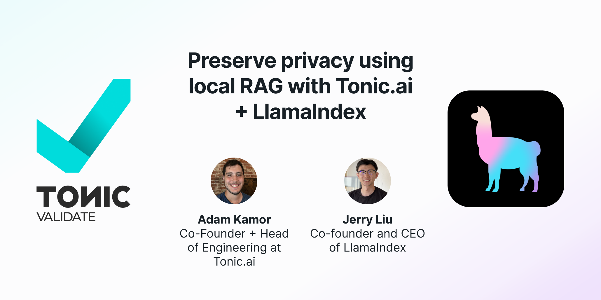 Preserve Privacy Using Local Rag With Tonicai Llamaindex Webinars Tonicai